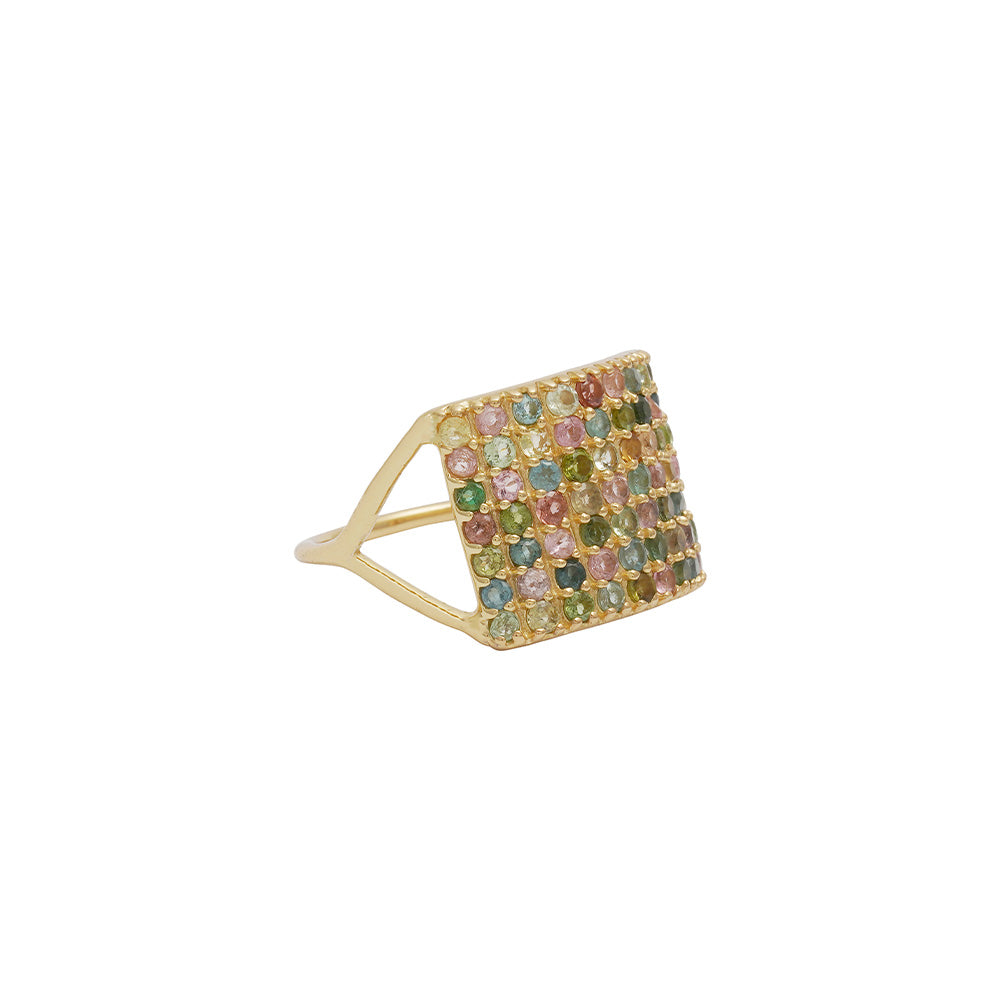 Barbara ring 2 Multi tourmaline – Dorothee Sausset